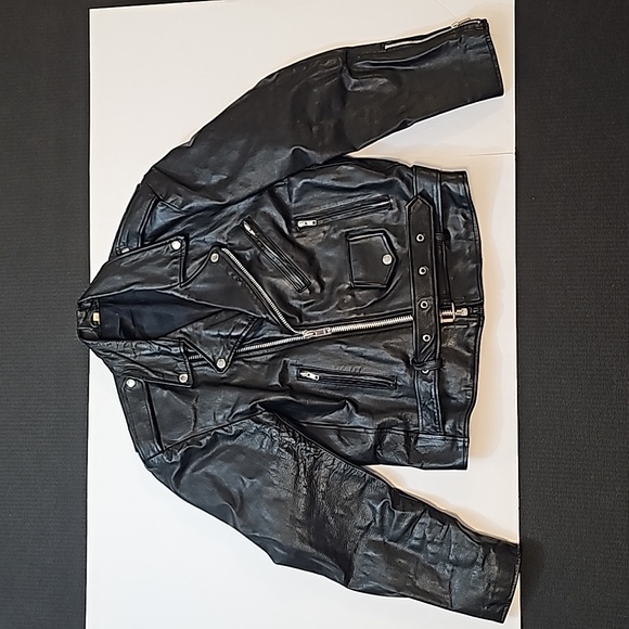 Echtes Leder | Jackets & Coats | Vintage Echtes Leder Black Leather ...